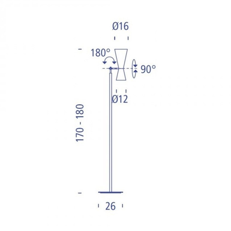 NEMO Parliament lampada da terra a prezzo scontato su AP Illuminazione